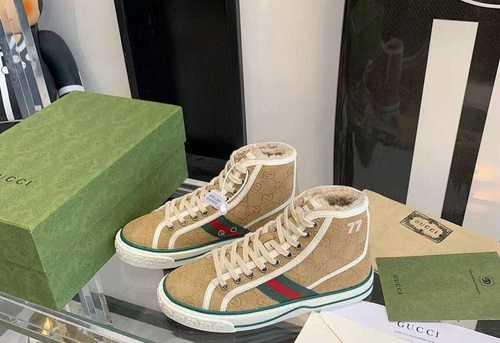 Замшевые кеды Gucci Tennis 1977