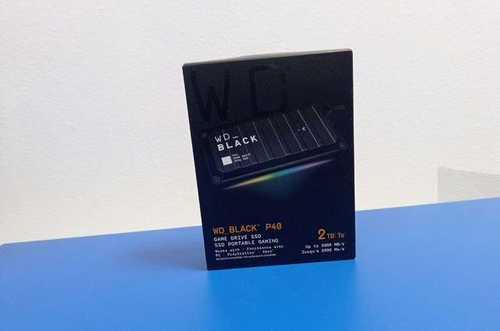 Новый Western Digital External black P40 2 Tb Game
