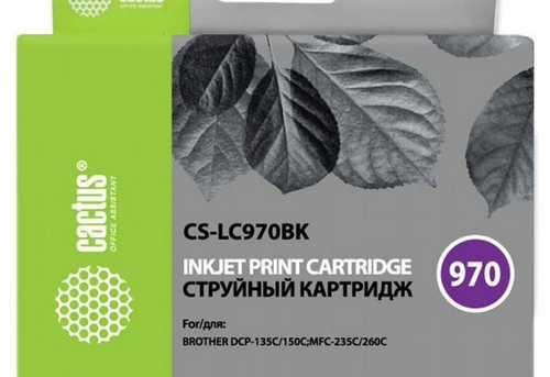 Картридж струйный Cactus CS-LC970BK черный (22.6мл