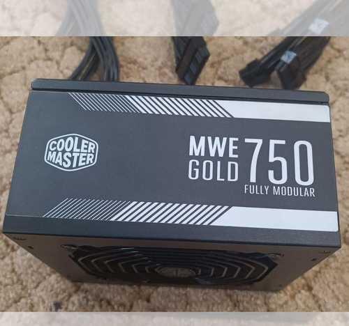 Блок питания Cooler master mwe 750 gold модульный