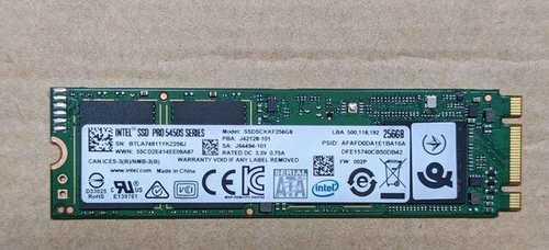 256G Intel SSD PRO 5450S - m.2 SATA - новый