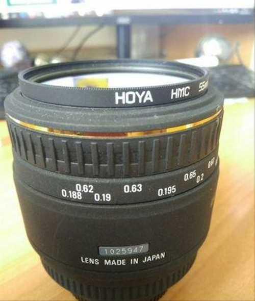 Объектив Sigma 50mm 1:2.8 D Macro EX для Nikon
