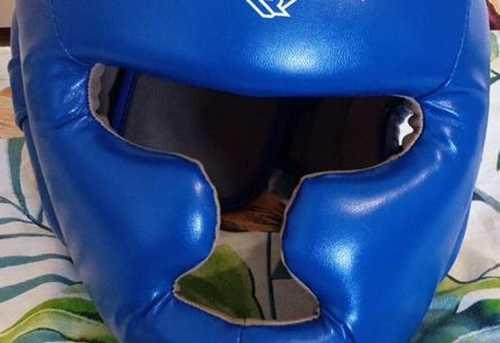 Шлем закрытый RV-301, кожа заменитель, синий