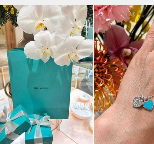 Tiffany подвеска и серьги. Оригинал. В наличии