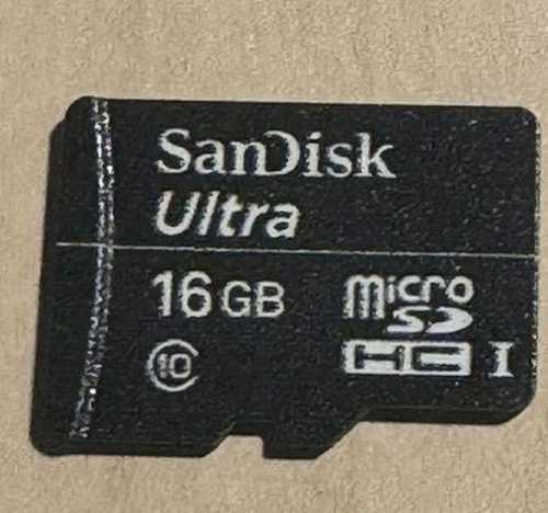 Карта памяти microsd 16gb