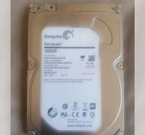 Жесткий диск 1 тб Seagate Barracuda