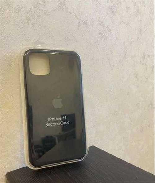 Чехол на iPhone 11 Silicone Case black