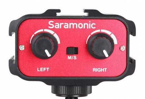Микрофонный аудио микшер 2 in 1out Saramonic SR-AX