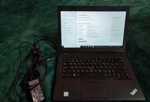 14" Lenovo ThinkPad L460, 500 ГБ, Core i3-6100U, RAM 4 ГБ, Intel HD Graphics 520