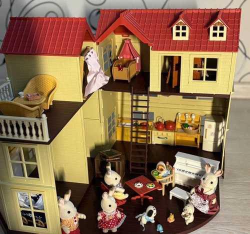 Sylvanian families домик с мебелью