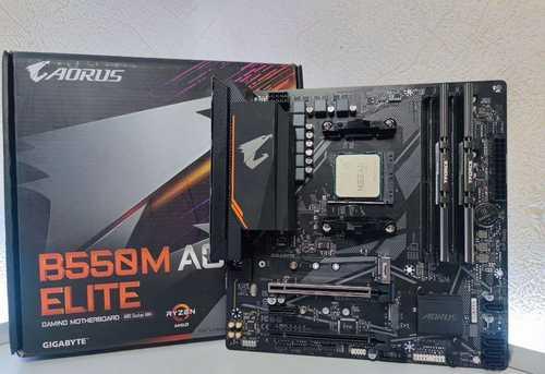 Комплект Ryzen 5 5500 Gigabyte b550m Aorus 16gb