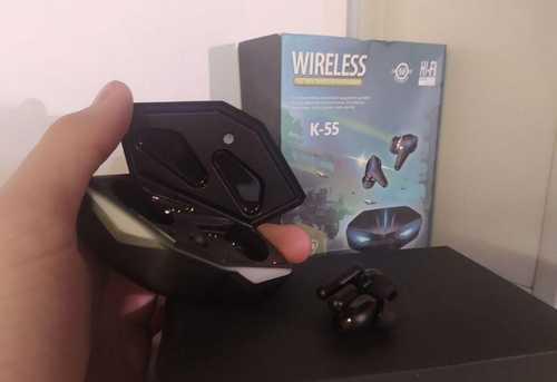 Игровые наушники без проводные wireless K-55