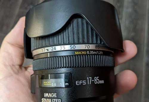 Объектив Canon EF S 17-85 IS USM(Мажет фокус)