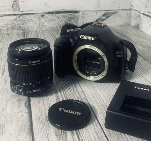 Фотоаппарат Canon eos 1100D  объектив Canon ef-s 1