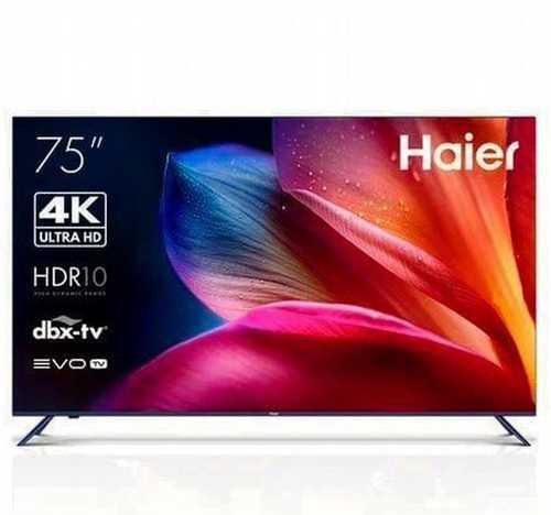 75". 191 см. 4K UltraHD, Wi-Fi, Android TV. Haier