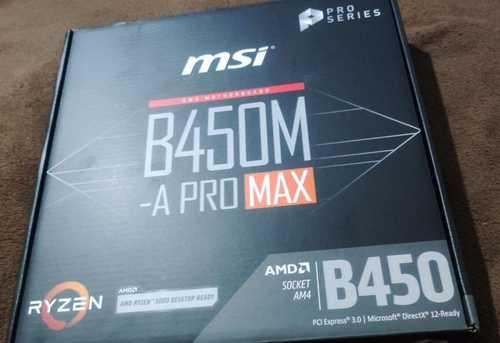 Материнская плата MSI B450 A-Pro Max