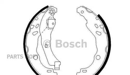 Bosch арт. 0986487627 — Колодки тормозные барабанн