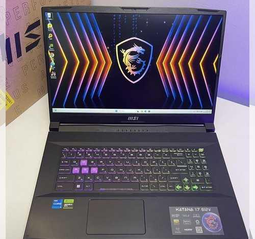 Игровой ноутбук Msi katana 17 i5-12th/rtx4050/DDR5