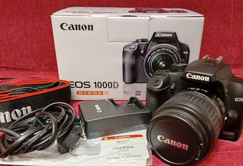 Canon 1000d зеркальный фотоаппарат
