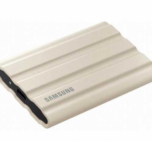 Внешний SSD Samsung T7 Shield 1Tb, бежевый (MU-PE1