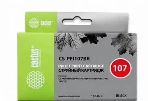 Cactus PFI-107BK Картридж струйный для Canon IP iP