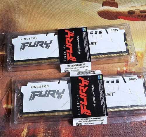 Оперативная память Kingston Fury DDR5 32gb 5200MHz