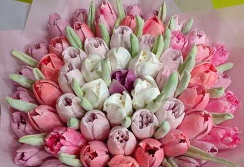 Тюльпаны. Цветы из зефира