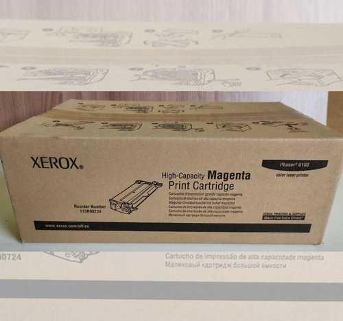 Тонер-картридж К xerox phaser 6180 magenta 113R007