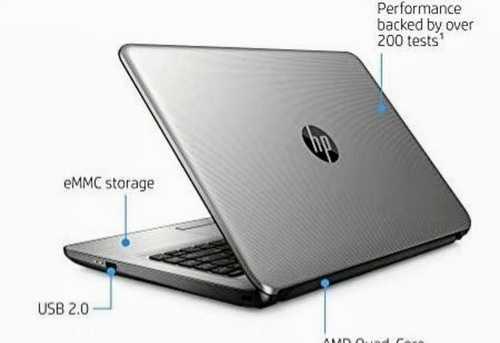 14" HP 14-bp013ur, 1000 ГБ, Core i7-7500U, RAM 6 ГБ, Radeon R530 2 ГБ