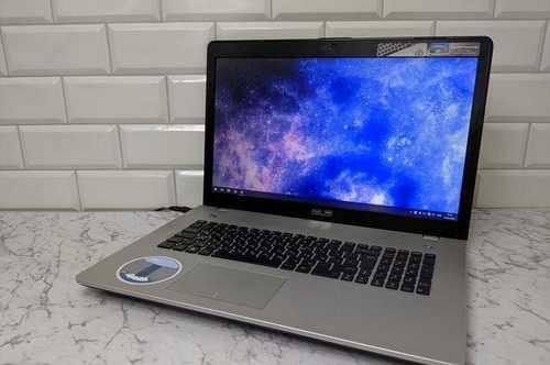 Ноутбук Asus 17.3" Core i7+ram 16gb+SSD+HDD+GT740M
