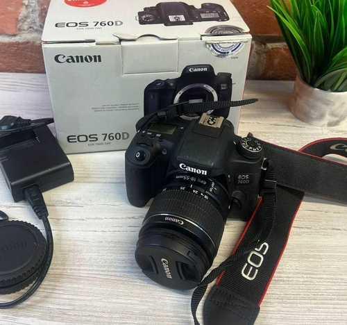 Фотокамера Canon 760D kit (1904 кадров)