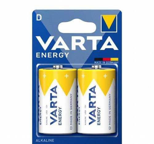 Батарейка Varta energy LR20 D BL2 Alkaline 1.5V (4120) (2/20/100)