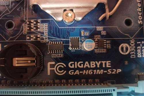 Мп gigabyte GA-H61M-S2P LGA1155 PCI-E+Dsub+Gb