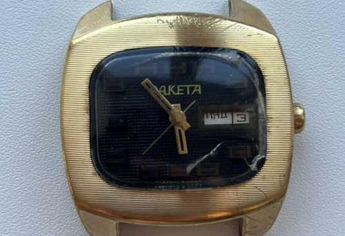 Часы Ракета Телевизор позолота AU10 СССР