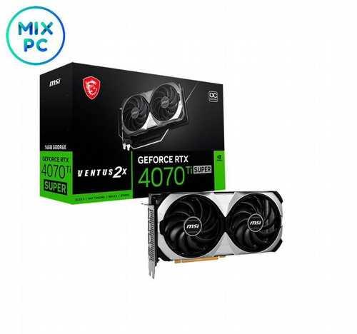 Видеокарта RTX4070Ti Super 16GB MSI ventus 2X oс