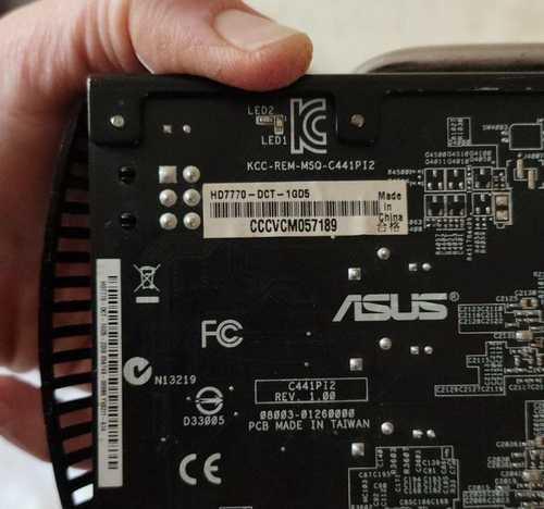 Видеокарта asus radeon 7770 hg 1 gb