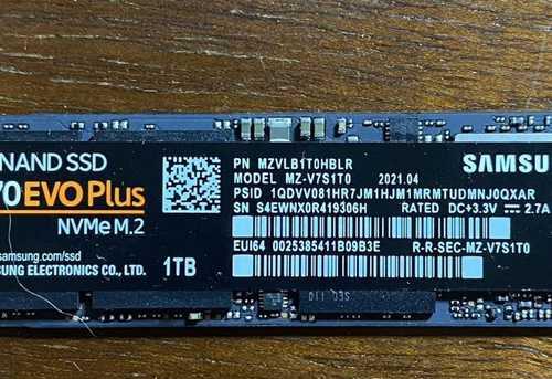 SSD M2 NVMe Samsung 1Tb 970EVO Plus