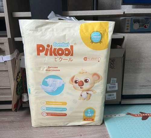 Подгузники Pikool Comfort L (9-14 кг), 63 шт