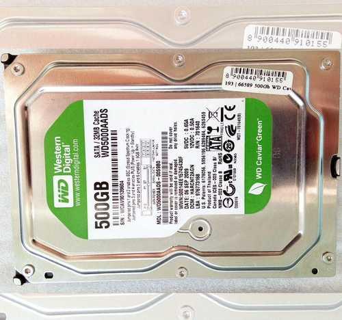 Жесткий диск 3.5" Western Digital Caviar Green 500