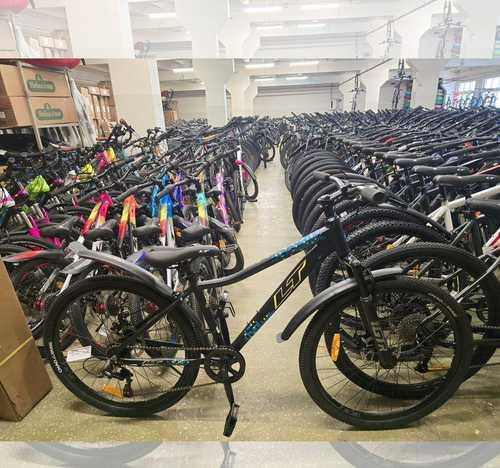 Велосипед 26 алюминий 1*7 кассета shimano черный