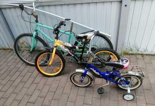 Полростковые и детский велосипед