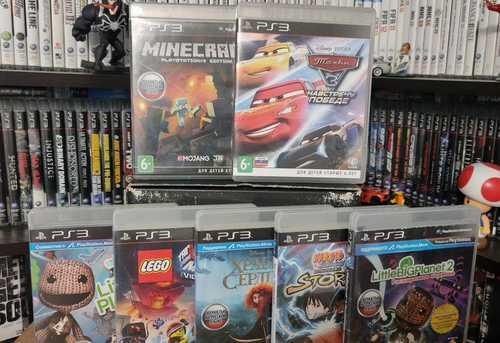 Диски PS3, детские, Minecraft, lego и тд