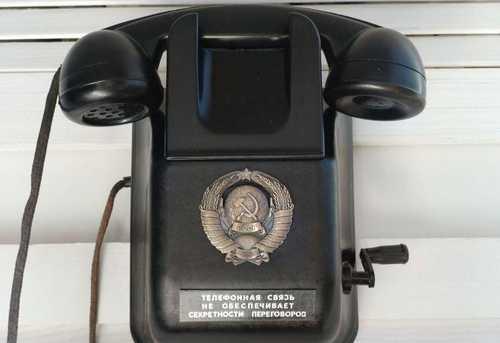 Бакелитовый настенный телефон СССР тау 1958 год