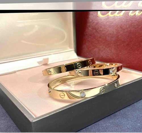 Браслет Cartier Love, 4 бриллианта 0,51ct