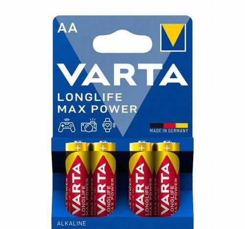 Батарейка Varta longlife MAX power (MAX tech) LR6 AA BL4 Alkaline 1.5V (4706) (4/80/400)