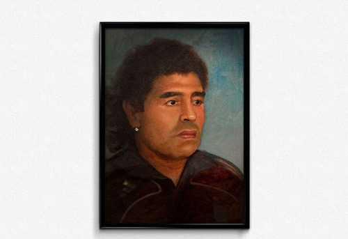 Картина Марадона Maradona 40х30 к.м 2020 Орлов И.Н