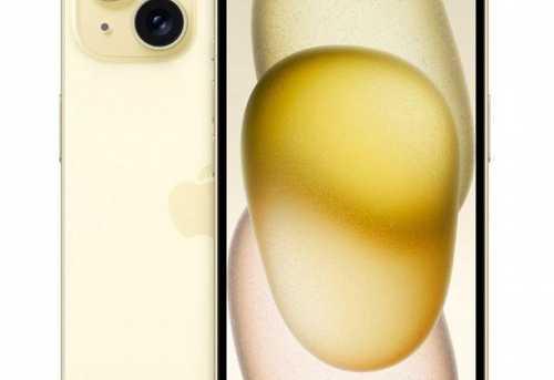Смартфон Apple iPhone 15 256 гб, Dual SIM, желтый