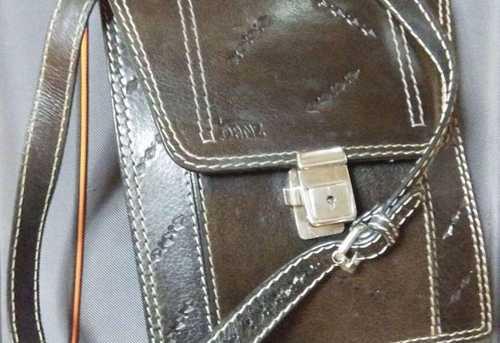 Новая мужская кожаная сумка портфель не убиваемая