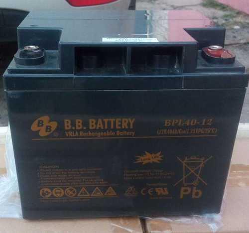 B.B.Battery agm (агм) 40а/ч