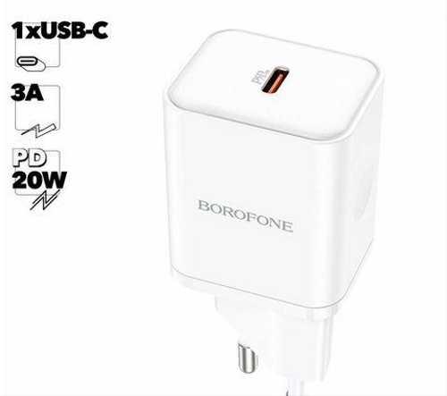 Блок питания borofone BN6 Field 1xUSB-C 20W 3A